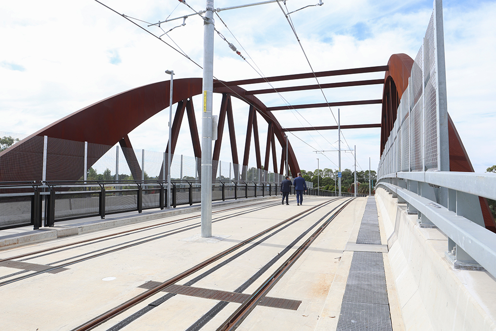 Bidgee Bidgee Bridge officially open as Light Rail project reaches new ...